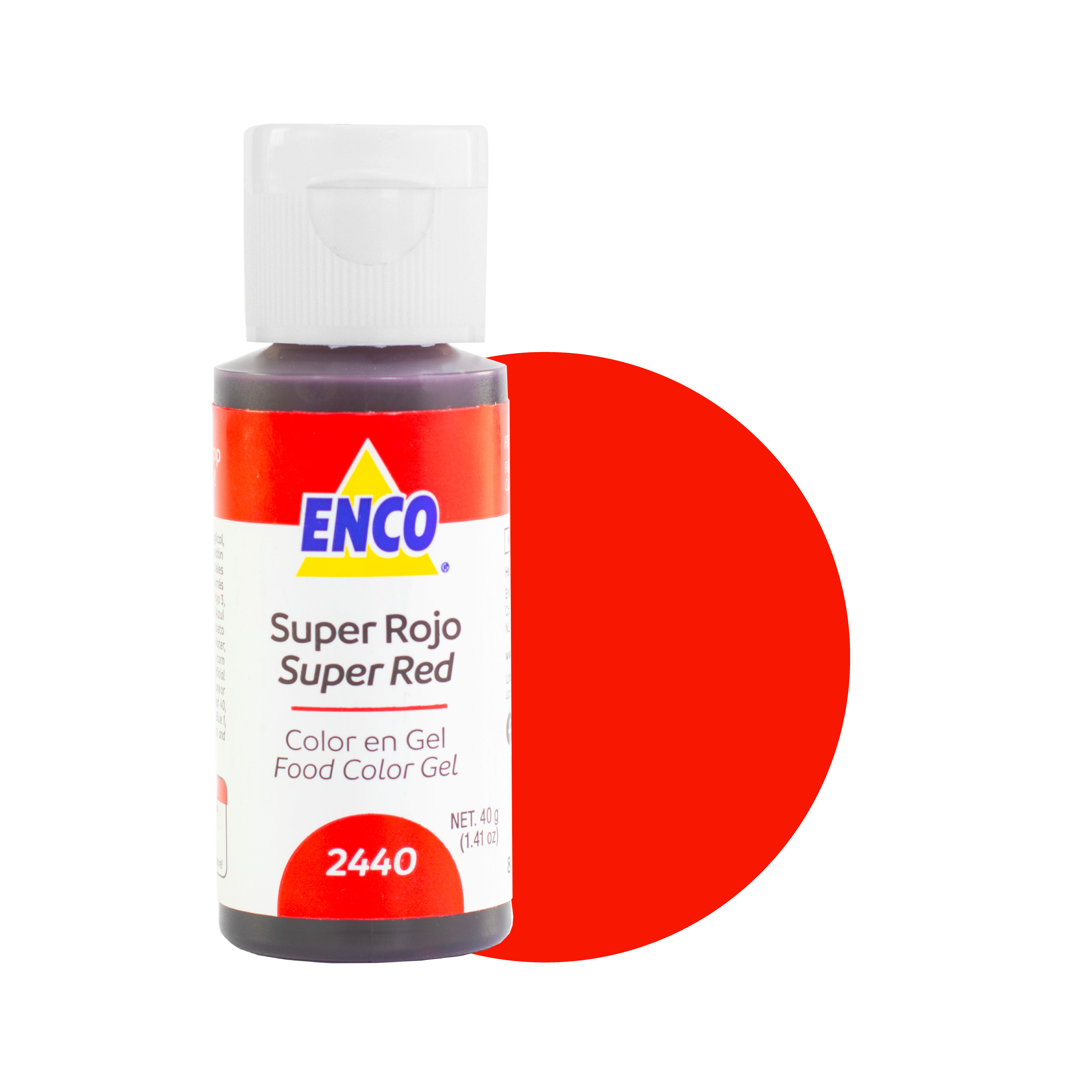 Colorante en gel Enco Super Rojo – Cacao house